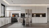China Solid Wood Modular Kitchen Cabinets With Custom Finish And Handle Knob Accessories for sale