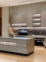 China Custom Design Home Kitchen Furniture with Fireproof Boards and Solid Wood Material for sale