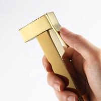 China Gold Bathroom Cleaning Tool Toilet Bidet Diaper Spray Shower Head Nozzle Toilet Clean for sale