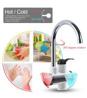 China Stainless Steel Microchip Led Temperature Displayer Hot And Cold Water Tap For Modern Kitchen for sale