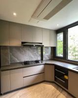 China Custom Finish Kitchen Cabinet Modern Design Furniture with Fireproof Boards Material for sale