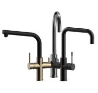 China Instant Boiling Water Kitchen Tap 4 in1 Stainless Steel Hot Cold Mixer and Filtration for sale