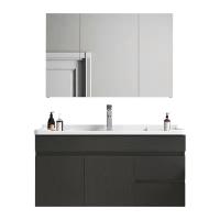 China Modern MDF Sink Faucet Cabinet with Hardware Fitting and Mirror for Bathroom Vanities for sale