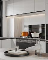 China Modular Kitchen Cabinets 2024 Fireproof Boards for Custom Modern Simple Design Furniture for sale