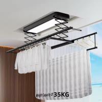 China Steel Tube Stand Laundry Clothes Folding Hangers Electric Drying Rack for sale