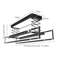 China Smart Balcony Electric Lifting Laundry Folding Hanger Clothes Rack Lizhen-Hwa.Vic for sale