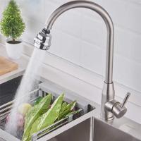 China 1.5GPM Kitchen Sink Faucet ABS Water Saving Aerator Swivel Tap Saver Chrome Plated for sale
