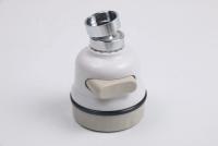 China 360 Degree Adjustable Rotatable White Swivel Head Kitchen Sink Faucet Nozzle Tap Adapter for sale