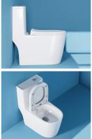 China Porcelain Ceramic Wall Hung Toilet White Europe Style Bathroom with Buffer Cover Plate for sale