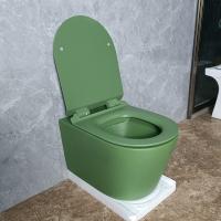 China Heated Seat Black Color Hotel Ceramic Wall Mounted Toilet Bowl Bidet Wc Small Smart Toilet for sale