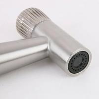 China Upgrade Your Bathroom with 304 Stainless Steel Brushed Handheld Toilet Bidet Sprayer for sale