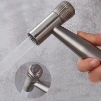 China Upgrade Your Bathroom with 304 Stainless Steel Brushed Handheld Toilet Bidet Sprayer for sale