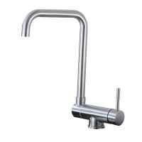 China 304 Stainless Steel Hot And Cold Water Mixer Taps With Single Handle For Kitchen Sink for sale
