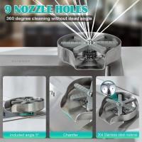 China Bar mat Faucet Glass Rinser Automatic Coffee Cup Cleaner Washer for Beer Bar Restaurant for sale