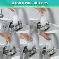 China Bar mat Faucet Glass Rinser Automatic Coffee Cup Cleaner Washer for Beer Bar Restaurant for sale