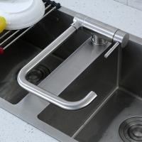 China 304 Stainless Steel Hot And Cold Water Mixer Taps With Single Handle For Kitchen Sink for sale