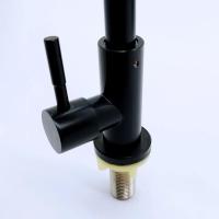 China Thermostatic Kitchen Faucet Rotate 360 Sus 304 Matte Black Deck Mounted Universal for sale
