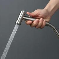 China Popular Handheld Stainless Steel Toilet Shattaf Bidet Diaper Bidet Water Sprayer for sale