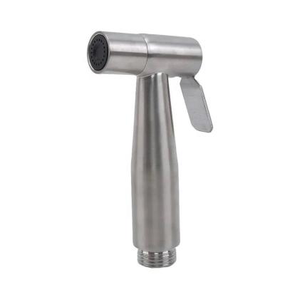 China 304 Stainless Steel Brushed Pressurize Spray Gun for Bathroom ABS Plastic Construction for sale