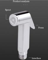 China Contemporary Design Style ABS Plastic Shattaf Handheld Bidet Faucet for Wall Mounting for sale