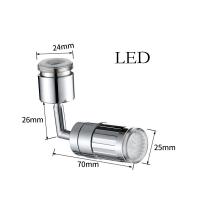 China Modern Design 720 Swivel Sink LED Faucet Aerator in Convenient Color Box Package for sale