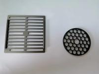 China Chrome Plated Brass Square Floor Drain for Bathroom and Kitchen in Strainer Style for sale
