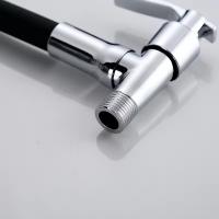 China 2024 Black Sink Faucet Single Handle Taps Blackened Zinc Body Wall Mounted Flexible Faucet for sale