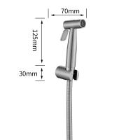 China Hotel Bathroom 304 Stainless Steel SUS.304 Shattafs Bidet Sprayer Toilet 40 Qty/Carton for sale