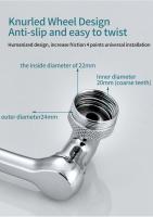 China Brass 1080 Degree Free Rotation Swivel Aerator for Bathroom Faucet Anti Splash Nozzle for sale