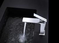 China Single Handle 304 Stainless Steel Brushed Finish Basin Mixer Tap for Hot and Cold Water for sale