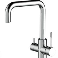 China Upgrade Your Kitchen with 5-in-1 Silver Taps Hot Cold Mixer Boiling Water and Faucets for sale