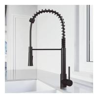 China 304 Stainless Steel Pull Out Faucet for Kitchen Modern Design Style Deck Mounted for sale