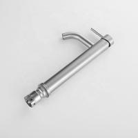 China Fashionable Stainless Steel Kitchen Basin Faucet with Long Spout and Single Handle for sale