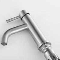 China Deck Mounted Single Handle Kitchen Tap with Pull Out Sprayer Polished Stainless Steel for sale