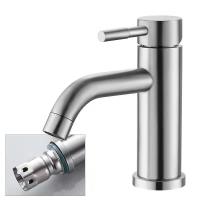 China Deck Mounted Single Handle Kitchen Tap with Pull Out Sprayer Polished Stainless Steel for sale
