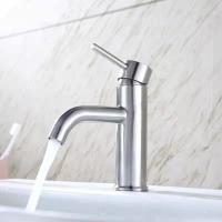 China Deck Mounted Single Handle Kitchen Tap with Pull Out Sprayer Polished Stainless Steel for sale