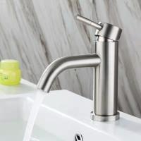 China Deck Mounted Single Handle Kitchen Tap with Pull Out Sprayer Polished Stainless Steel for sale