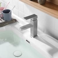 China Lizhen Simple end Fashion Stainless Steel 304 Square Wash Basin Tap Handle for Hotel for sale