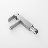 China Lizhen Simple end Fashion Stainless Steel 304 Square Wash Basin Tap Handle for Hotel for sale
