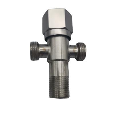 China Angle Valve Multifunction Stainless Steel 3Ways T Valves for Bathroom Engineering for sale