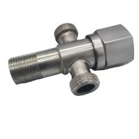 China Angle Valve Multifunction Stainless Steel 3Ways T Valves for Bathroom Engineering for sale