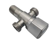 China Angle Valve Multifunction Stainless Steel 3Ways T Valves for Bathroom Engineering for sale