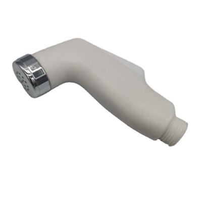 China Modern Convenient ABS Plastic White Bathroom Shower Spray Gun With Hose and Support Set for sale