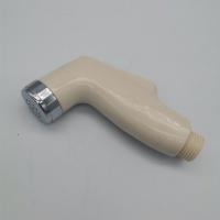 China Modern Convenient ABS Plastic White Bathroom Shower Spray Gun With Hose and Support Set for sale