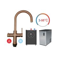 China Rose Gold 5 in 1 Kitchen Hot Water Cold Mixer Filtration Taps Perfect for Any Kitchen for sale