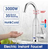 China Contemporary Style Automatic 3-5 Seconds Heating Kitchen Faucet Heater Tap For Washing for sale