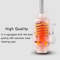 China Brushed LIZHEN 2024 Heating Faucet Led Digital Temperature Display Kitchen Sink Mixer Hot Cold Water Instant Electric Water Heater Tap for sale