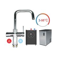 China 5 in 1 Brush Nickle Kitchen Faucet Hot Cold Boiling Chilled Soda Purify Mixer filter Water Tap for sale