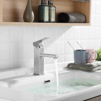 China Single Hole Stainless Steel Bathroom Faucet by LIZHEN for strong cleaning and filtering for sale