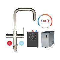China 5 in 1 Chrome Hot Cold Boiling Chilled Sparkling Kitchen Faucet Filter Mixer Water Tap for sale